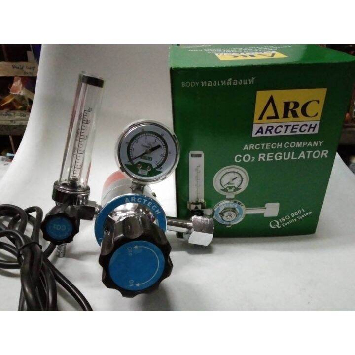 ARCTECH เกย์วัดแรงดันซีโอทู (CO2) เกจ์ซีโอทู พร้อมฮีทเตอร์ 220Vละลายน้ำเเข็ง(รุ่นปรับแรงดัน ...