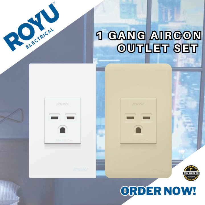 ROYU CLASSIC / WIDE Series 1 Gang Aircon Outlet Set | Lazada PH