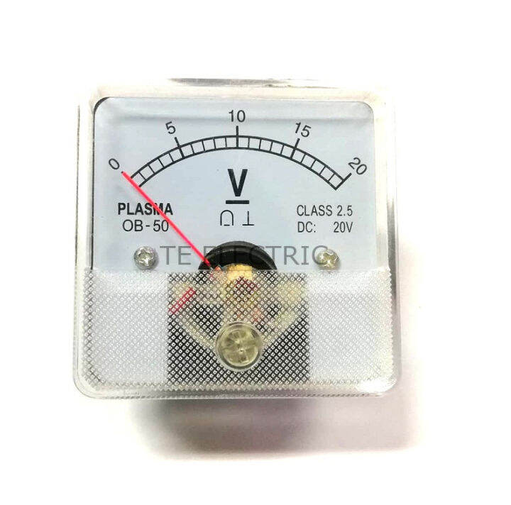 PLASMA OB50 DC20V VOLTMETER 50mm X 50mm PANEL METER CLASS2.5 | Lazada
