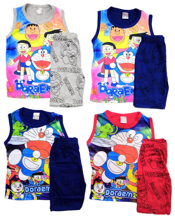 Doraemon Kids Boy Girl Singlet set / Baju Kanak Lelaki Perempuan / 男童装 ...