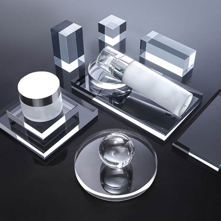 Hittime Transparent Acrylic Geometric Photography Props Cube ...