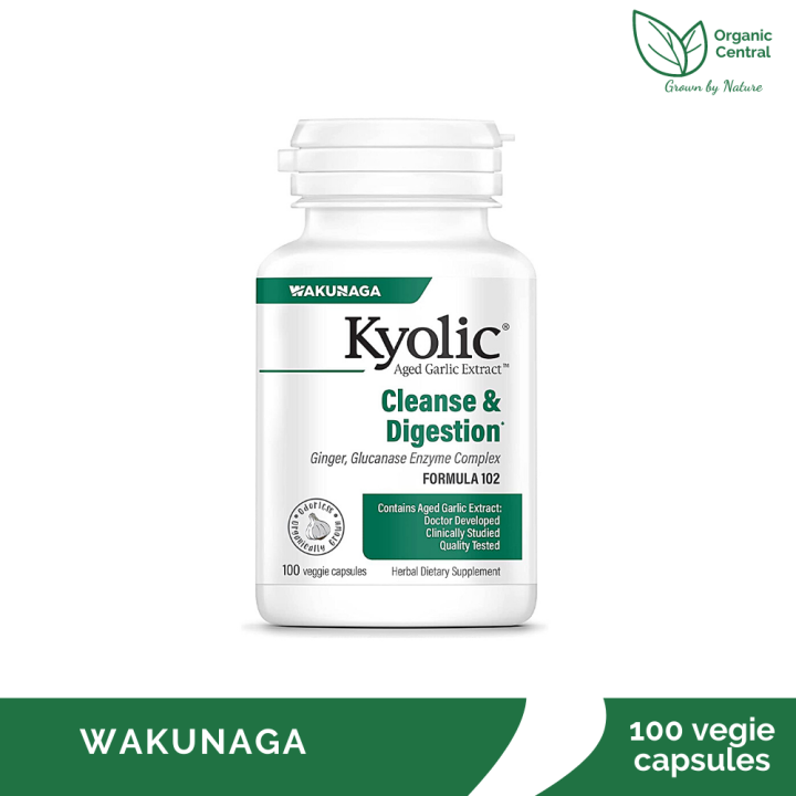 Kyolic Aged Garlic Extract Candida Cleanse & Digestion Formula 102 100 ...