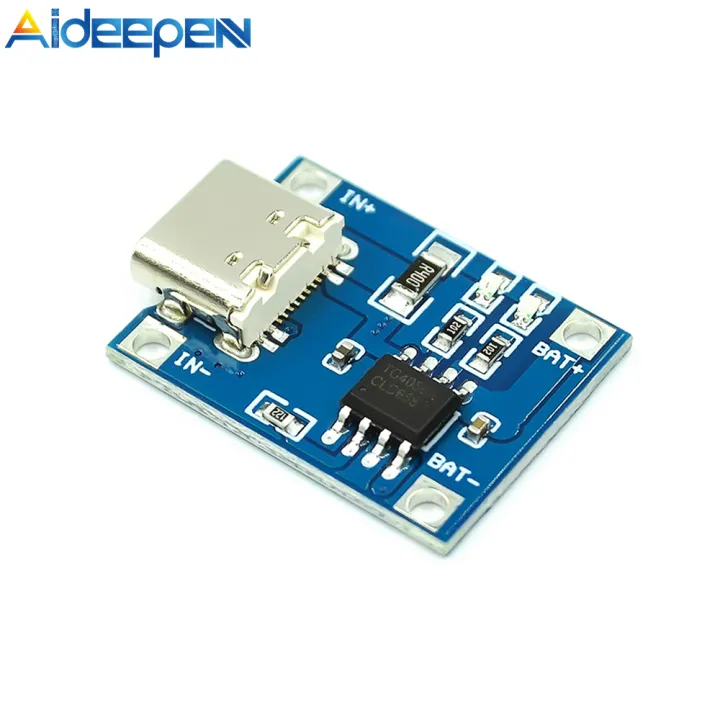 Aideepen TP4056 Type-C USB 5V 18650 Lithium B-attery Charger Module ...