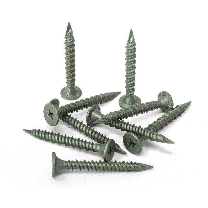 30/40PCS Flat Head Ruspert-Coated High-Low Thread Self Drilling ...