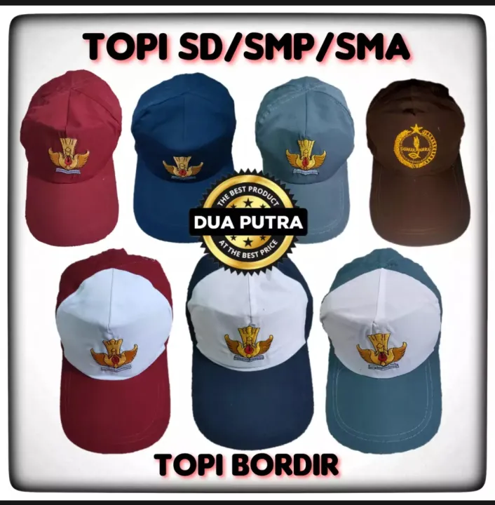 Topi sekolah SD SMP SMA | Lazada Indonesia