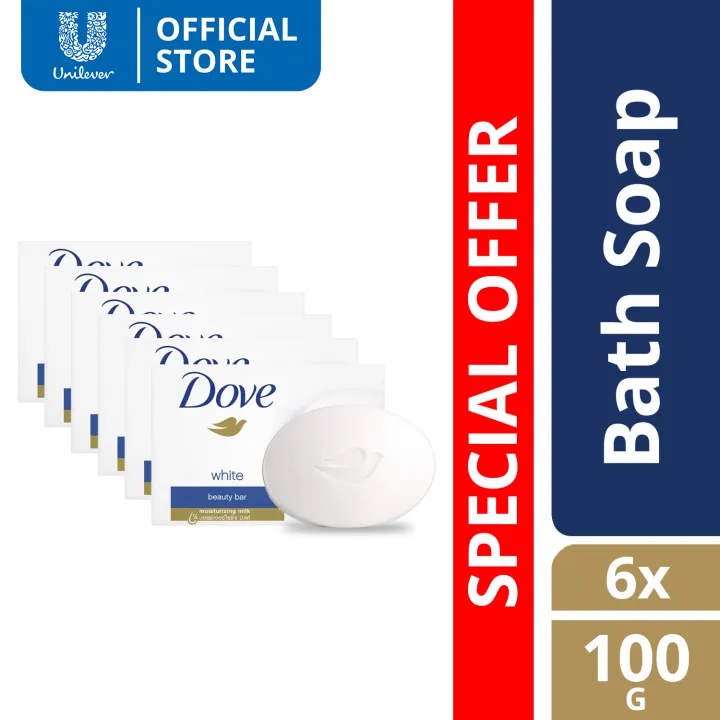 Dove Beauty Bar White Body Cleanser 100g X6 Lazada Ph