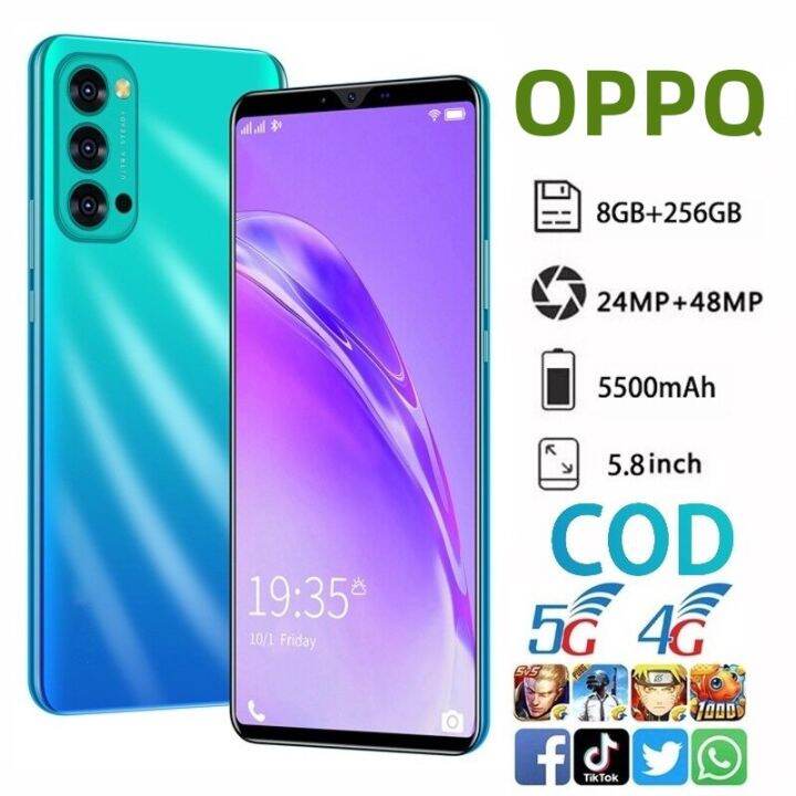 【Can COD】ราคาถูก OPPQ HP Ren6 Pro 5G 6.5 นิ้วโทรศัพท์ Android 8GB RAM ...