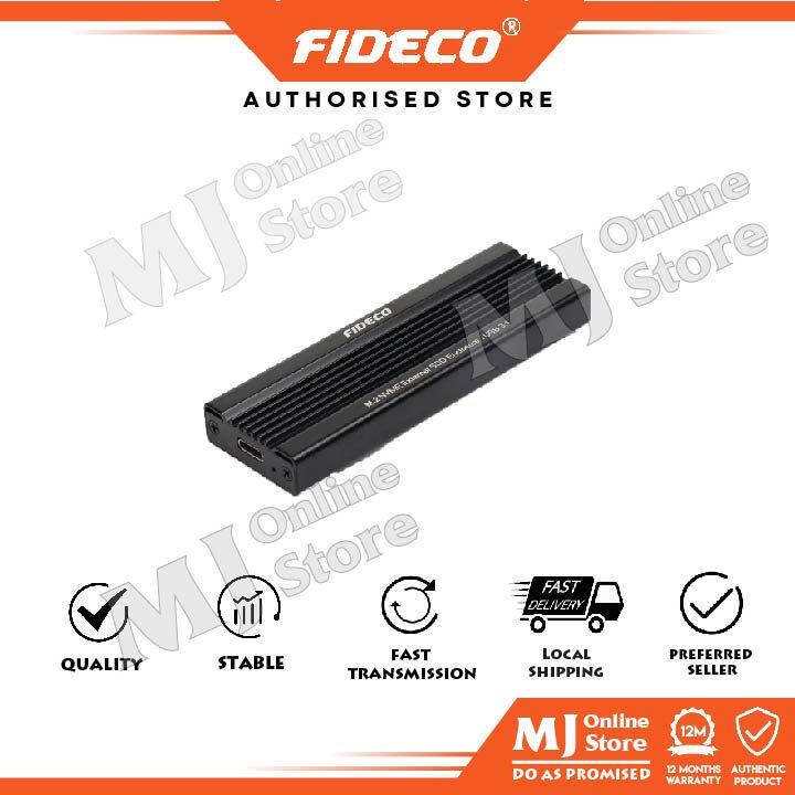 FIDECO M.2 USB 3.0 To (NVME) SSD Aluminum CASING | Lazada