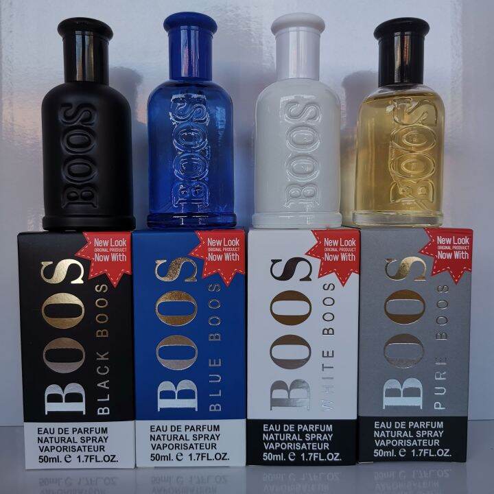 50ml perfume BOOS (BLACK PURE BLUE WHITE) NEW LOOK ORIGINAL PRODUUCT ...