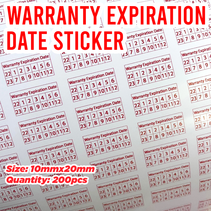 200pcs Warranty date seal label sticker universal 2022-2023 | Lazada PH