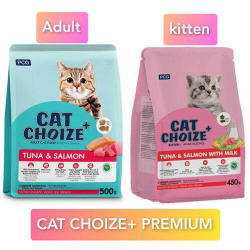 Cat Choize Plus Adult Tuna dan Cat Choize Kitten Tuna & Salmon | Lazada ...