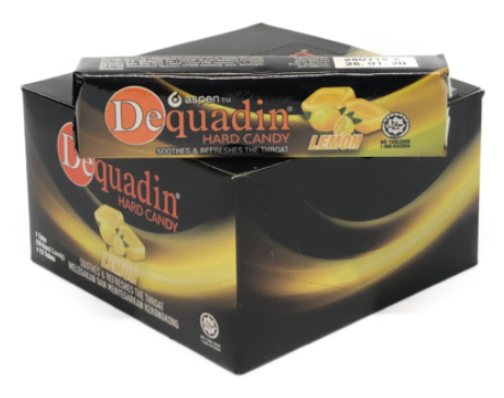 [WHOLESALE] DEQUADIN HARD CANDY 12 sticks x 10'S/ TUBES - Lemon | Lazada