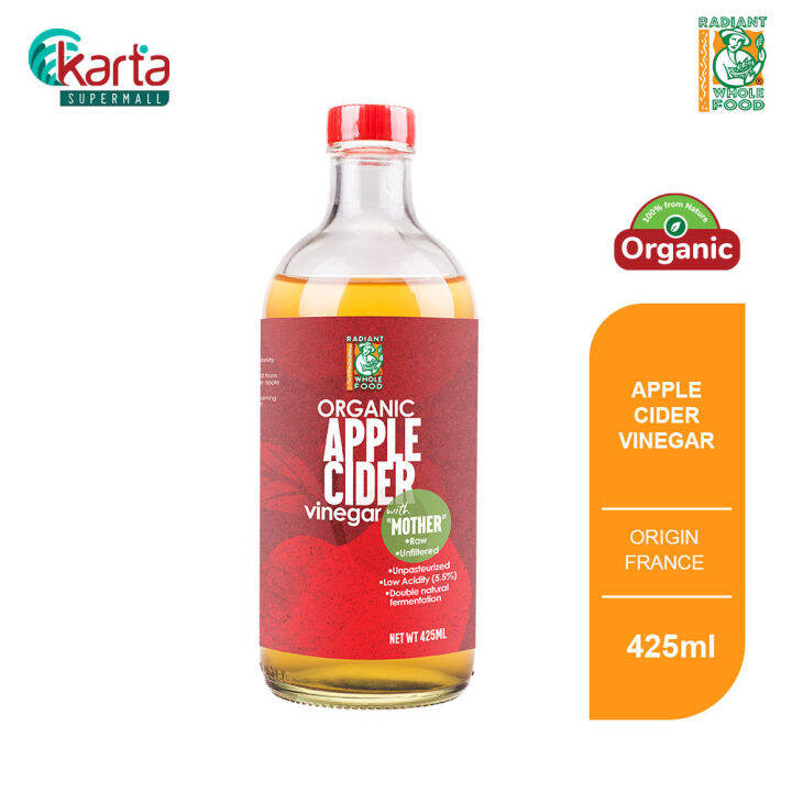 Radiant Organic Apple Cider Vinegar 425ml | Lazada