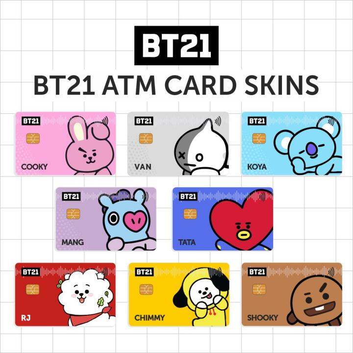 BT21 ATM BEEP DEBIT BANK Card Skin Stickers | Lazada PH