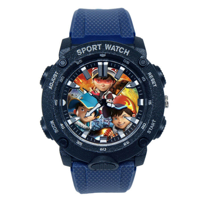 Jam Tangan Sport Anak Karakter Boboiboy Anti Air Model Terbaru | Lazada ...