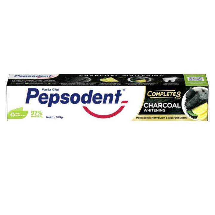 Pepsodent Complete 8 Charcoal Whitening | Lazada Indonesia