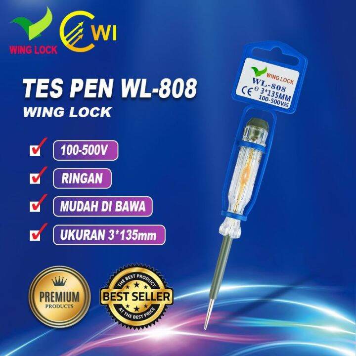 Testpen Gantung Abu-abu Wing Lock / Obeng Tespen WL-808 | Lazada Indonesia