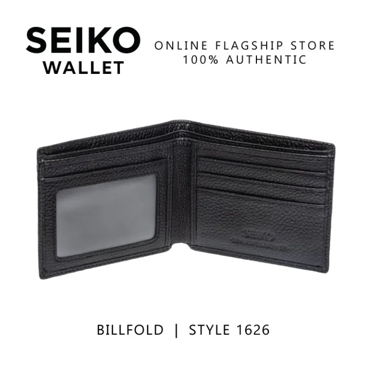 free shopping wallet for men Seiko Wallet Genuine Leather Billfold ...