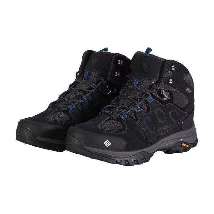 ♂☃Columbia รองเท้าผู้ชายสูง Qiu Dong สำหรับกลางแจ้งกันน้ำ Antiskid สวม ...