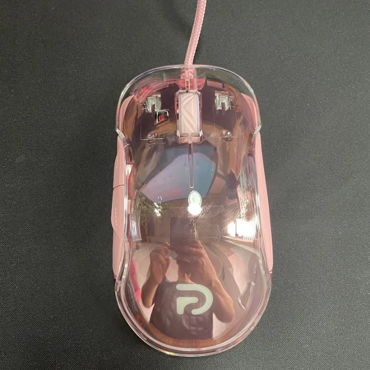 G702 Gaming Mouse Colorful Transparent Crystal RGB Lighting Effect ...