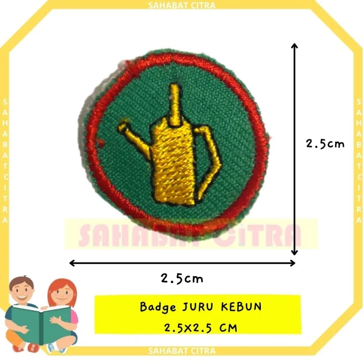 BADGE / EMBLEM PRAMUKA TKK JURU KEBUN 徽子 | Lazada Indonesia