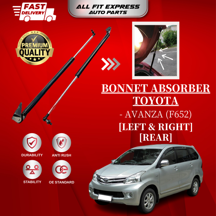 TOYOTA AVANZA (F652) BONNET ABSORBER REAR (BELAKANG) LEFT & RIGHT ...