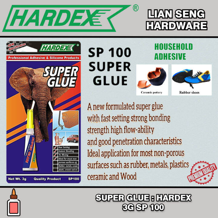 SUPER GLUE : HARDEX 3G SP 100 🧪 | Lazada