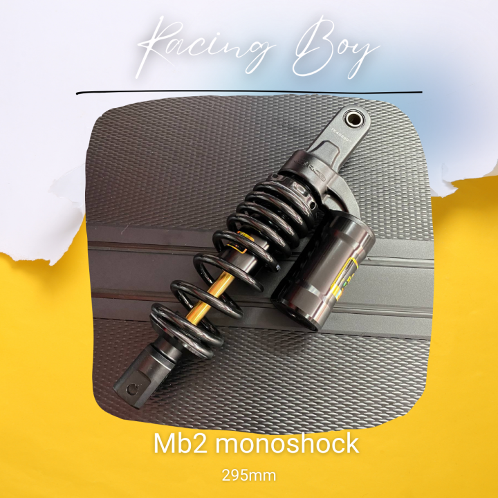 RACING BOY mono shock for yamaha mio 295mm premium black | Lazada PH