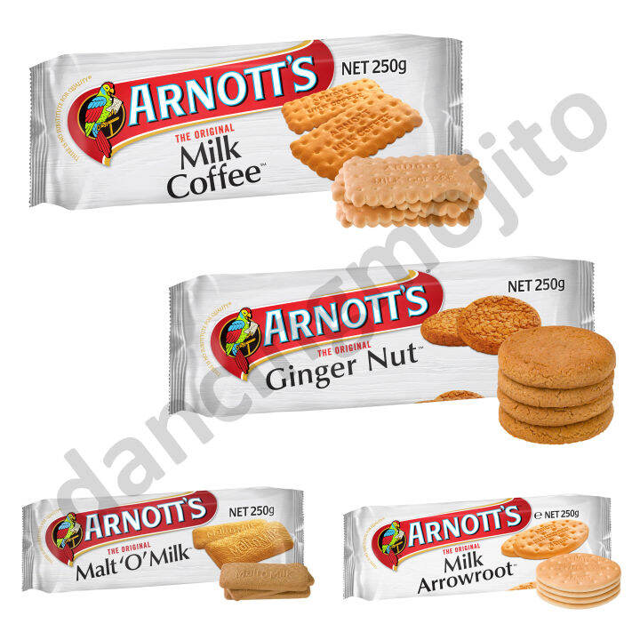Arnott's Assorted Milk Biscuits (250g) - Milk Coffee / Malt O Milk ...