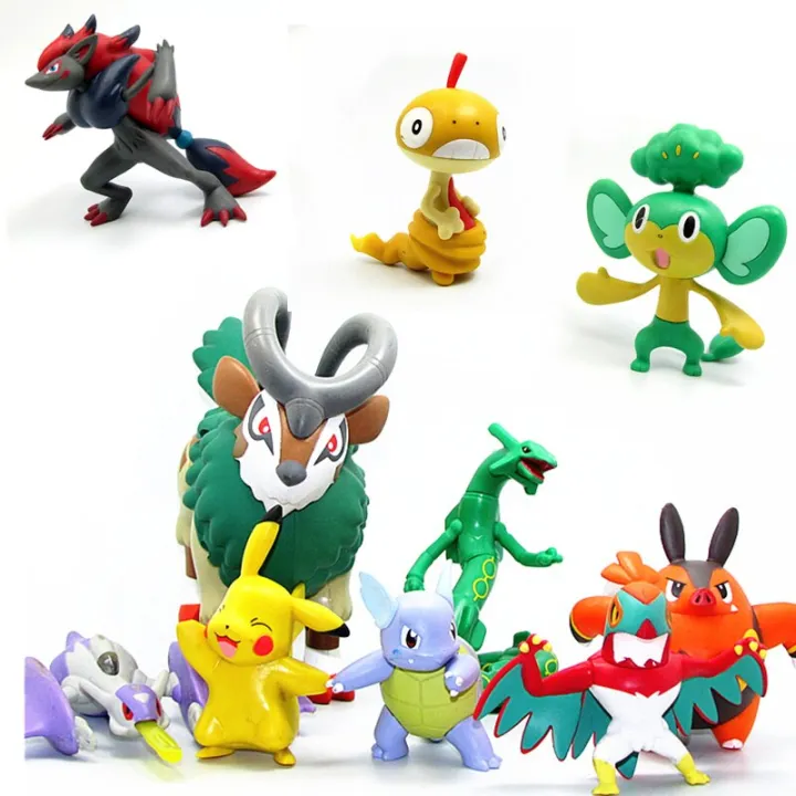 Genuine Bulk Pokemon Anime Figure Pikachu Bulbasaur Pokemon Action ...