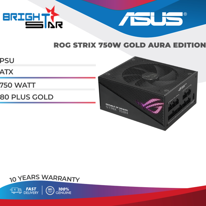 PSU / ROG STRIX 750W GOLD AURA EDITION / ATX / 750 WATT / 80 PLUS GOLD ...