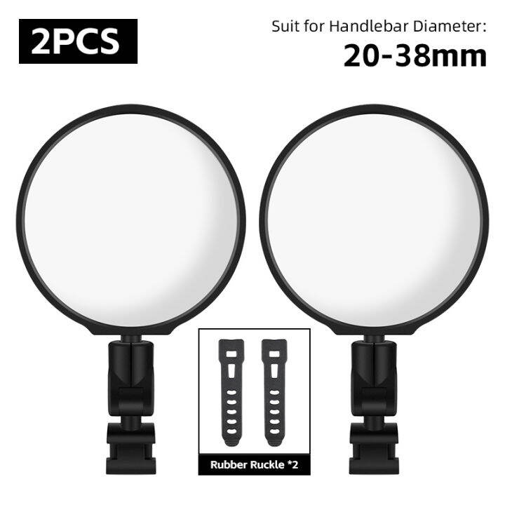 WEST BIKING Bicycle Rear Mirror Bike Scooter HD Convex Rearview Mirror ...