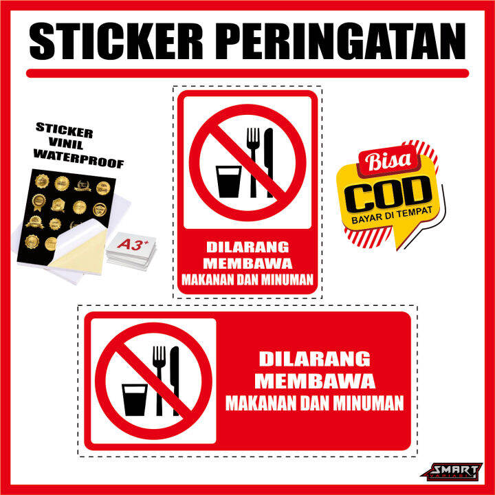 STIKER TULISAN / LOGO RAMBU DILARANG MEMBAWA MAKANAN MINUMAN | STICKER ... STIKER TULISAN / LOGO RAMBU DILARANG MEMBAWA MAKANAN MINUMAN | STICKER ...