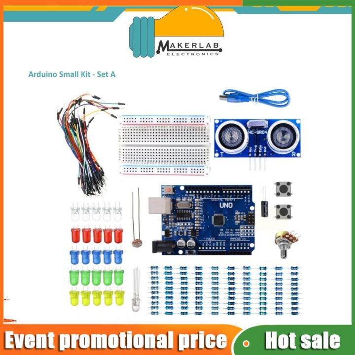 Makerlab Electronics Basic Learning Starter Kit Set A For Arduino Uno