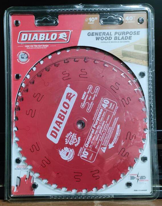 Diablo Blade 10 40T General Purpose Saw Blade | Lazada PH