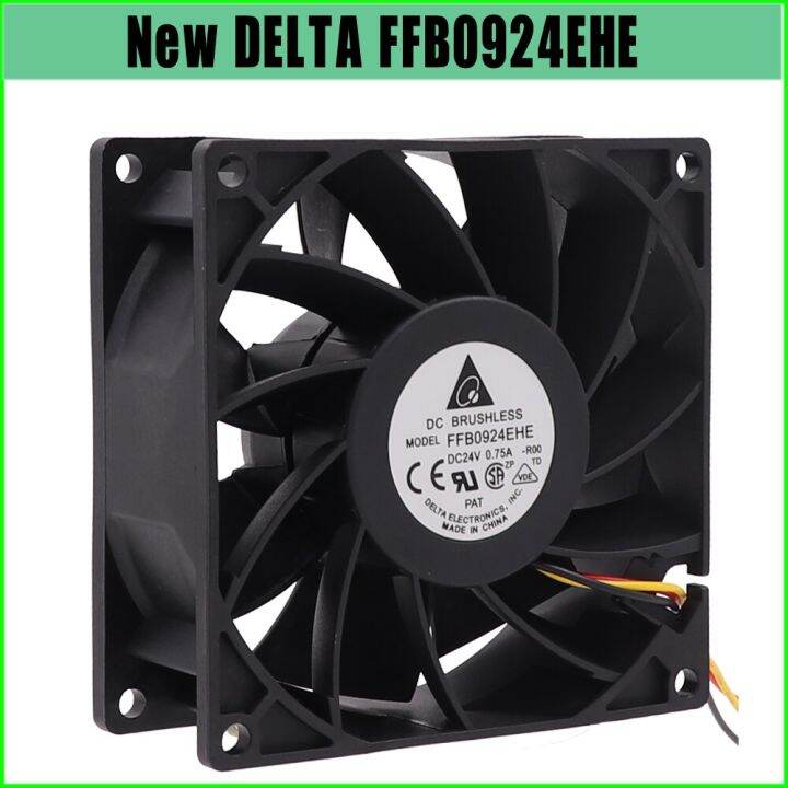 Cooling Fan For Delta FFB0924EHE 9238 90Mm 92Mm DC 24V 0.75A 3-Pin ...