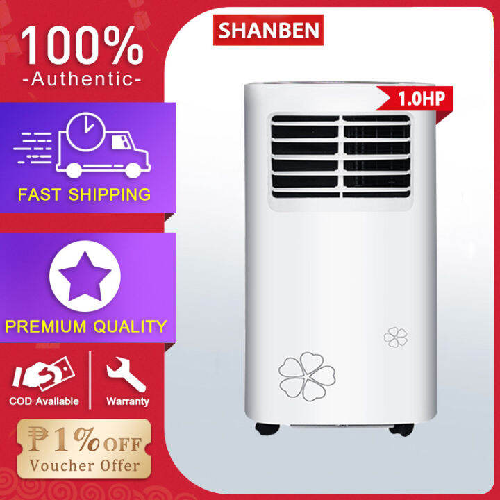 SHANBEN Portable Mobile Air Conditioner Vertical Air Conditioner 1HP ...