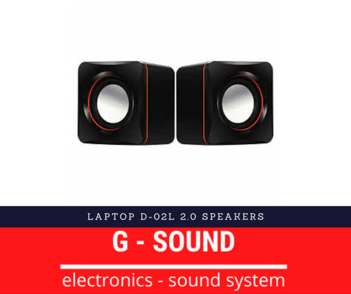 Laptop D-02L 2.0 Multimedia Speakers | Lazada PH