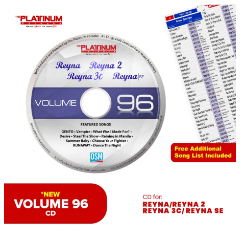 The Platinum Update Volume 96 Reyna/Reyna 2/Reyna 3C/Reyna SE CD(not compatible to any other ...