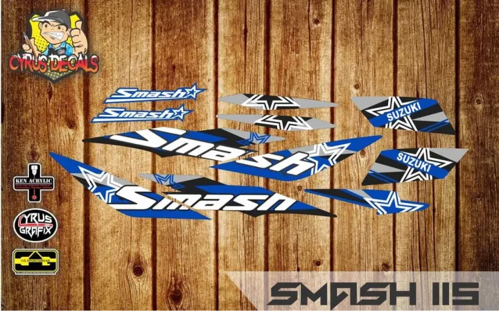 SMASH 115 STOCK SET DECALS | Lazada PH