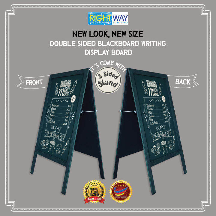 BIG SALE! Double SIded Blackboard Writing Display Board | Its Come With ...