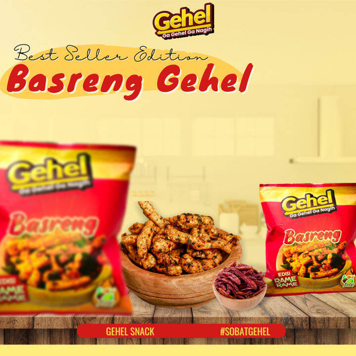 Gehel Snack Basreng Baso Goreng Terenak Lezat Asin Gurih Extra Daun ...