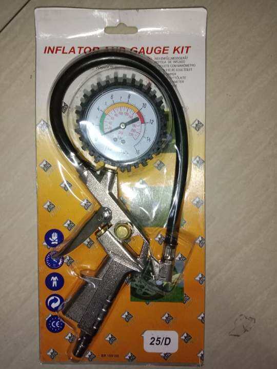 Air Compressor Inflator and Gauge Kit/Tire Inflator | Lazada PH