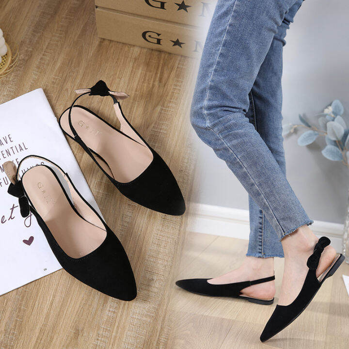 【Gevale】GIMI Korean Women's suede Flat Loafer Shoes | Lazada PH