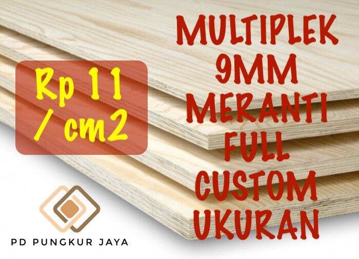 TRIPLEK / MULTIPLEK 9MM MERANTI FULL UKURAN CUSTOM | Lazada Indonesia