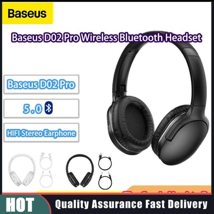 Baseus D02 Pro Wireless Bluetooth Headphone 5.0 HIFI Noise Reduction ...