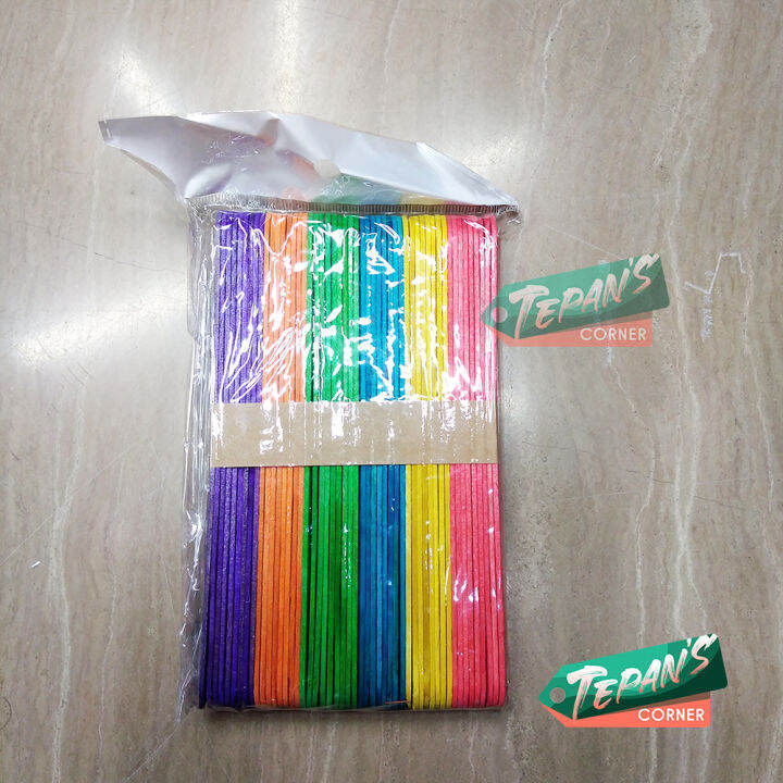 JUMBO POPSICLE STICK ASSORTED COLOR | Lazada PH
