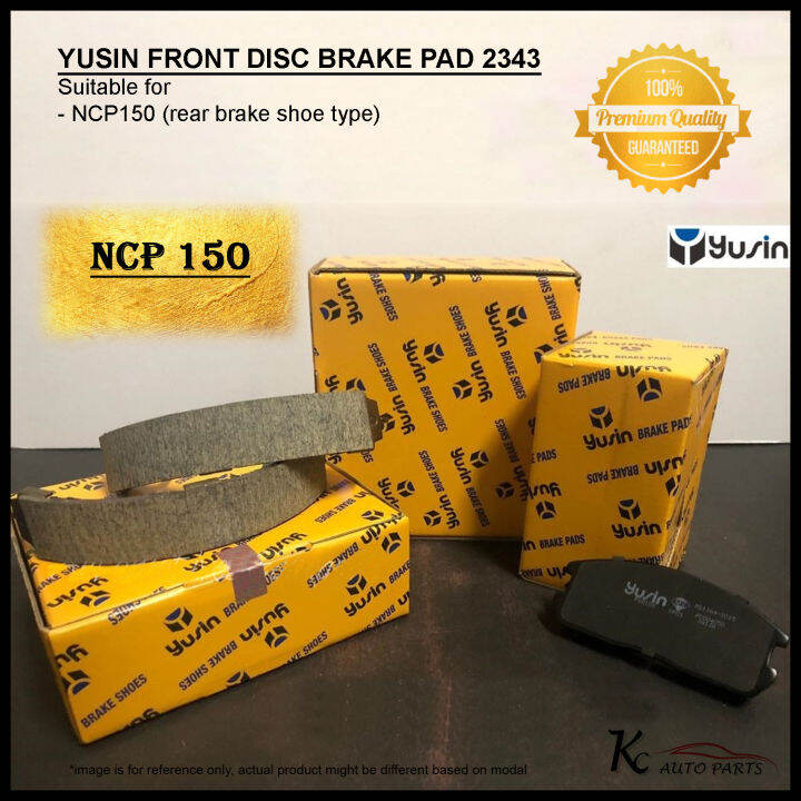 YUSIN Front Disc Brake Pads 2343 for Vios NCP150 | Lazada