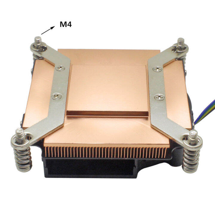 1U Server Computer CPU Cooler Copper Heatsink Radiator for In Xeon LGA ...