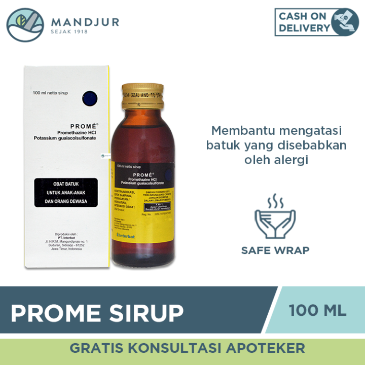Prome Sirup 100 mL - Obat Batuk Alergi | Lazada Indonesia